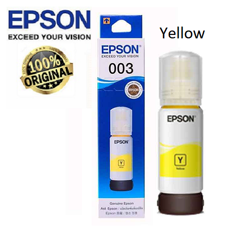 Epson Printer Refill ink 003 (Yellow) For Epson L3110/L3150 Original ...
